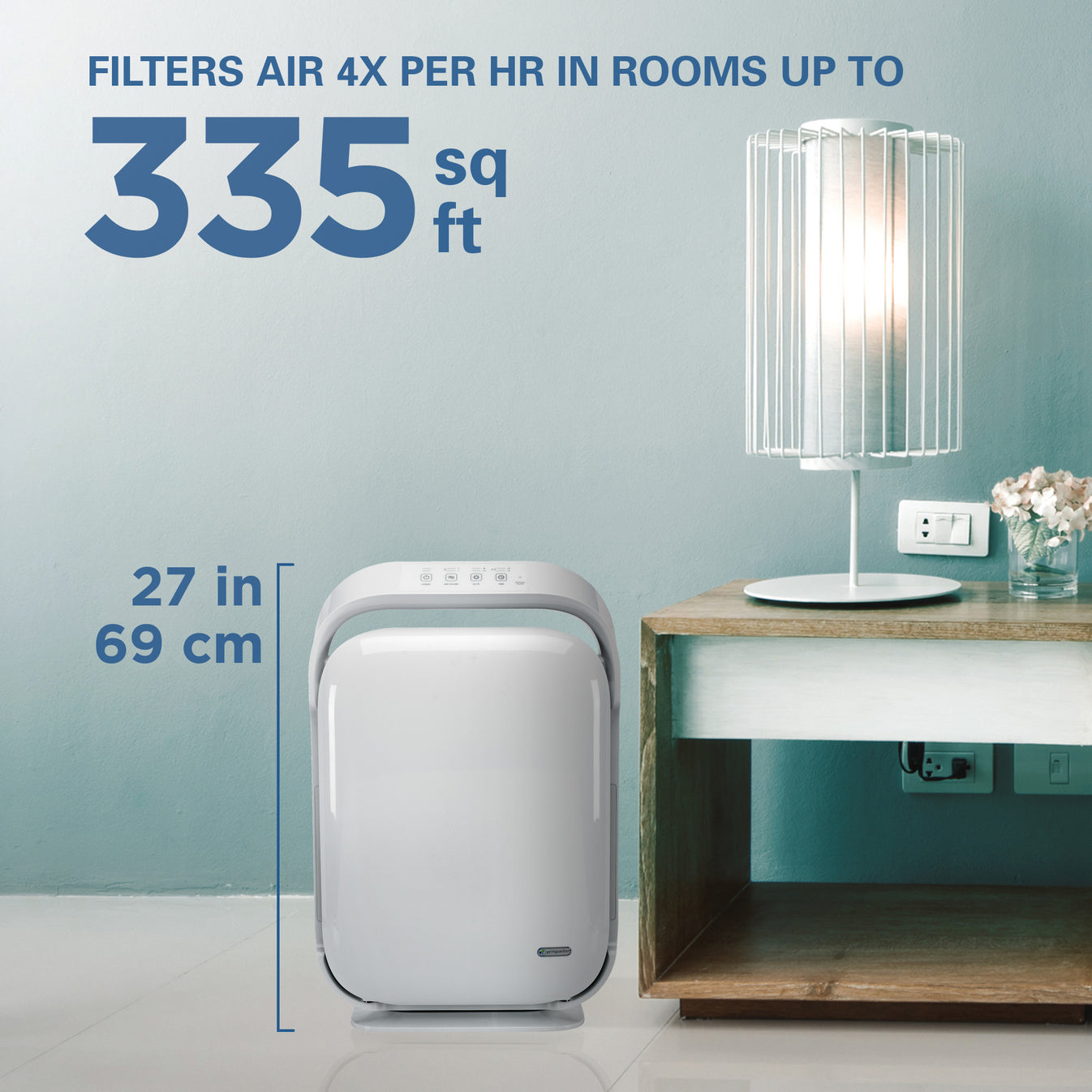 GermGuardian AC9200 HEPA PURE™ 27" Console Air Purifier & Bonus Filter ...