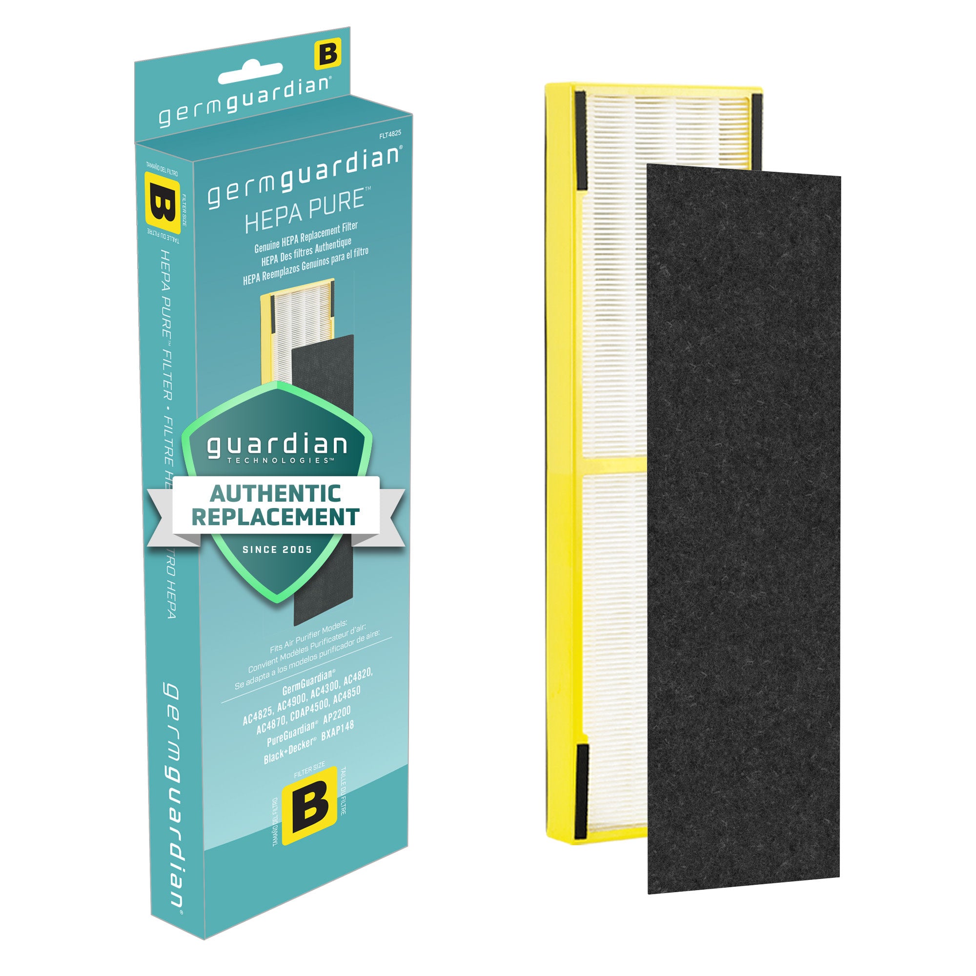 GermGuardian FLT4800 Series HEPA PURE™ Air Purifier Replacement Filter ...